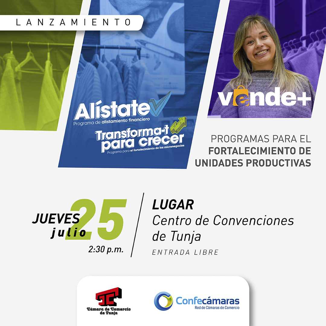 Lanzamiento Programas de Fortalecimiento | • CÁMARA DE COMERCIO DE TUNJA